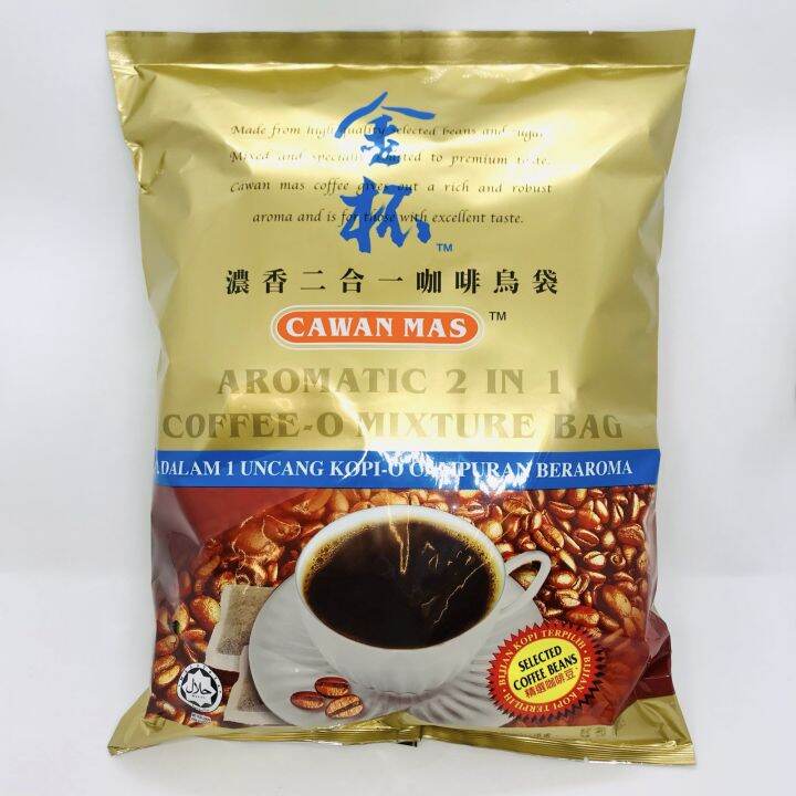 Cawan Mas Aromatic 2 in 1 Coffee Mixture Bag ( with Sugar ) 金杯濃香二合一咖啡烏袋 ...