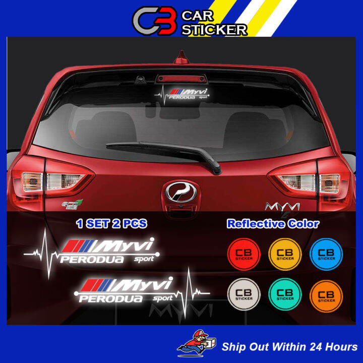 MYVI PERODUA SPORT CAR STICKER / W372 | Lazada