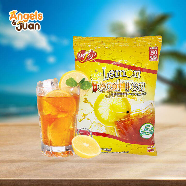 Injoy Flavored Lemon Iced Tea Powder 200g | Lazada PH