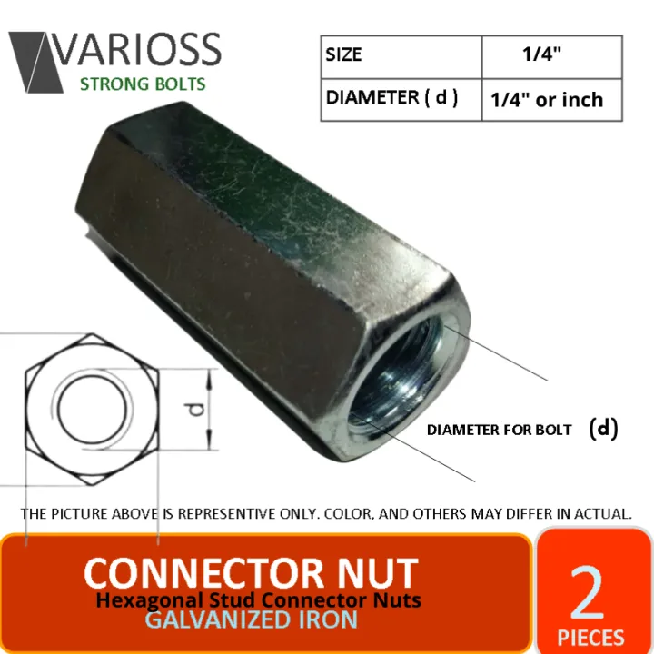 GI Nut Connector, Nut Coupling, Hexagonal Stud Connector Nut, Coupler ...