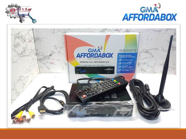 GMA Affordabox Digital TV Receiver Original with HDMI RCA Cable Tested ...