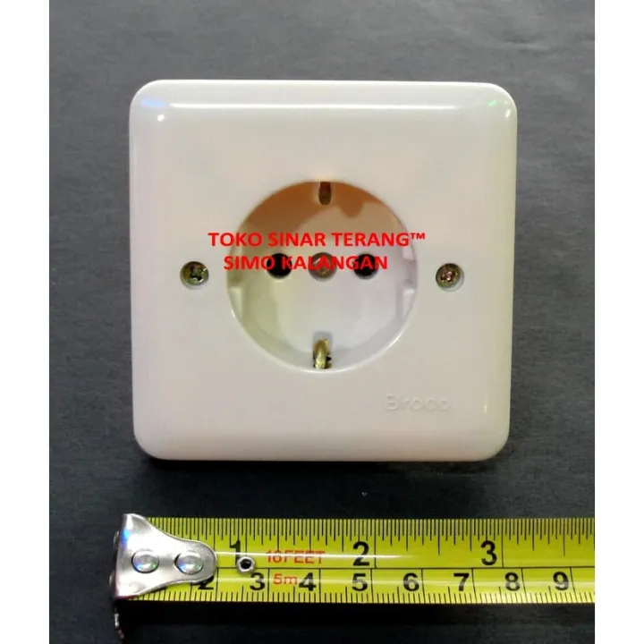 AGA IB STOP KONTAK ARDE BROCO NEW GEE 5511 U CREAM SNI I Colokan Listrik Tanam | Lazada Indonesia