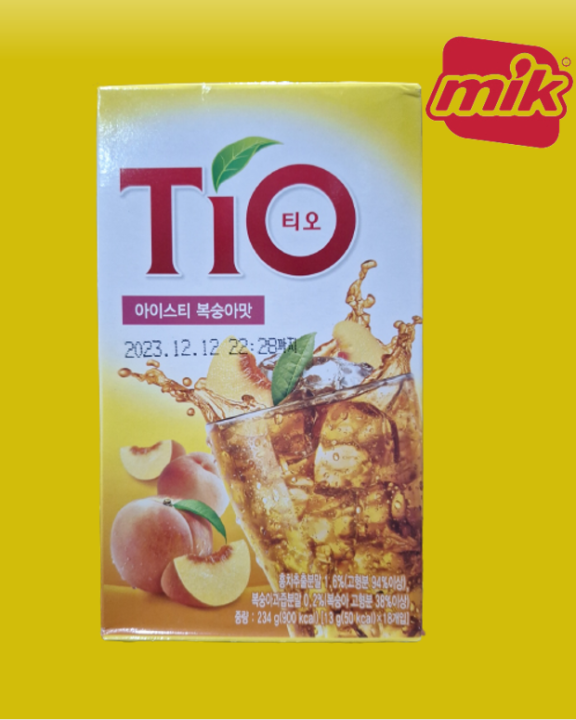 Dongsuh Tio Powdered Ice Tea Peach 18's | Lazada PH