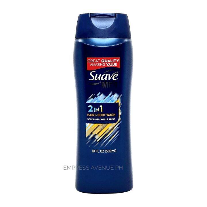 Suave Men 2 in 1 Hair & Body Wash 532ml (18 oz) | Lazada PH
