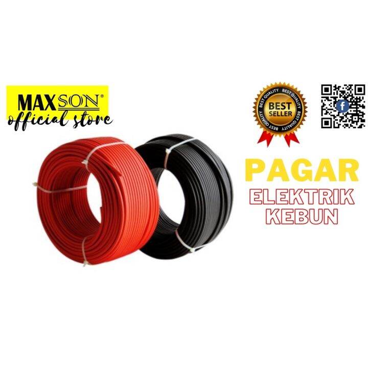 Crilight SOLAR CABLE 4MM (10 METER / 50 METER) (BLACK/ RED) Cable Solar ...