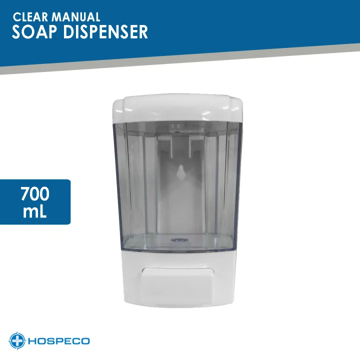 HOSPECO Clear Manual Liquid Soap Dispenser 700 ml | Lazada PH