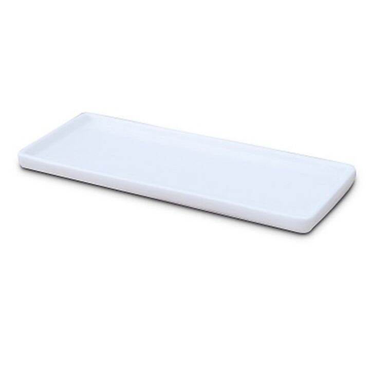 Rectangular Ceramic Tray Plate White Porcelain Rectangular Plate Mouthwash Cup Tray Bathroom ...