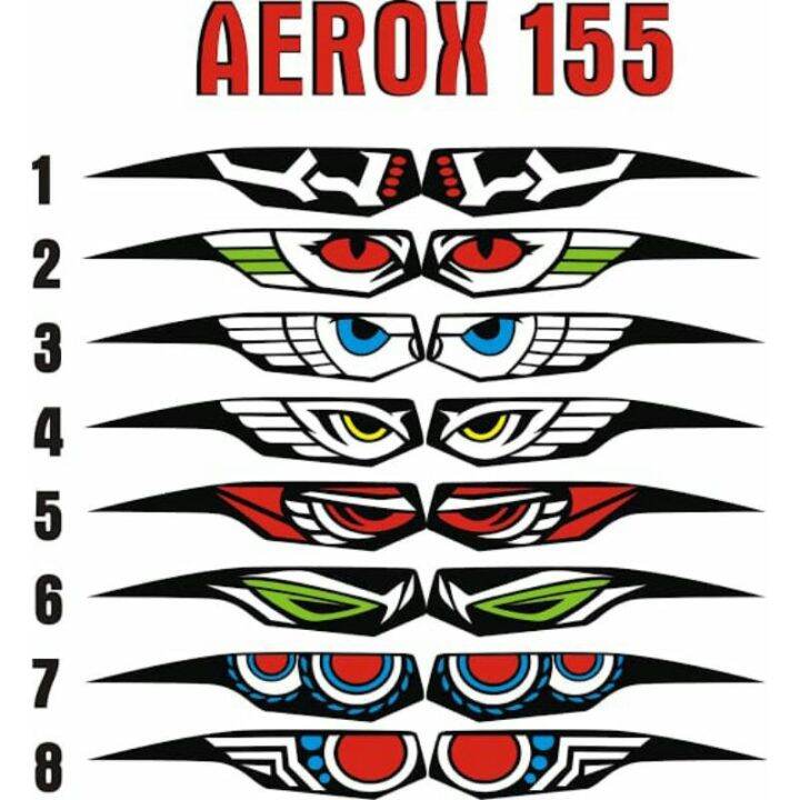 Stiker Mata Aerox Stiker Lampu Motor Aerox Old Lazada Indonesia