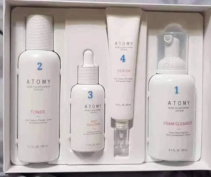 ATOMY SKINCARE SET ACNE CLEAR EXPERT SYSTEM 4 Set Perawatah Kulit ...