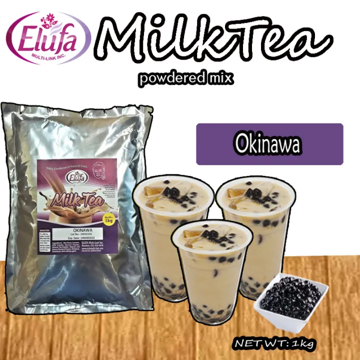Elufa Milk Tea Okinawa Flavor 1kg | Lazada PH