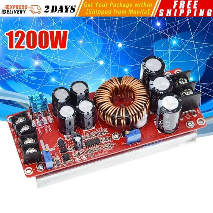 【1200W】1200W 20A DC Converter Boost Step-up Power Supply Module IN 8 ...