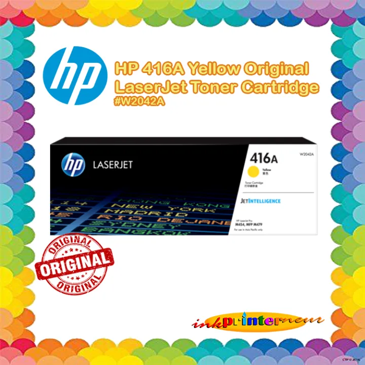 HP 416A Yellow Original LaserJet Toner Cartridge #W2042A | Lazada PH