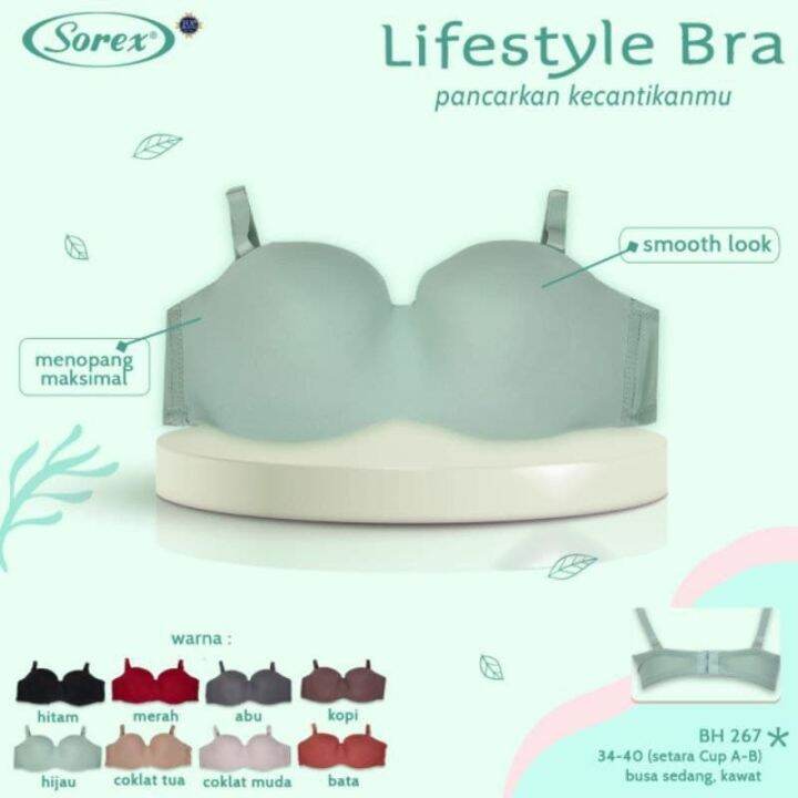 Sorex - Bra/BH Sorex dengan Kawat, PUSH UP BRA, Bra Seamless, Anti ...