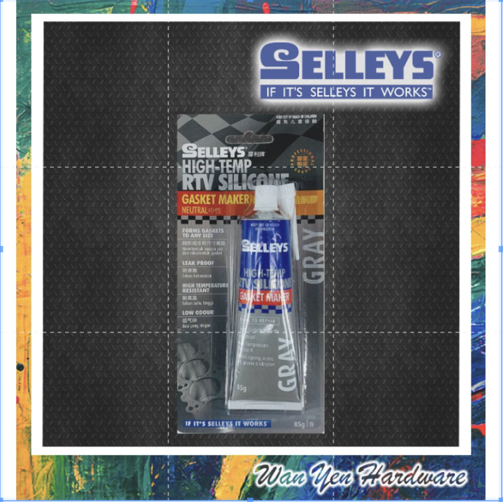 'SELLEYS' HIGH-TEMP RTV SILICONE - GREY (85gram) | Lazada