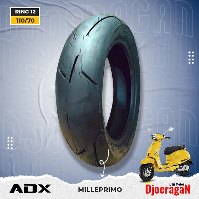 Ban Motor Vespa SPRINT ADX MILLEPRIMO Ring 12 110/70 SOFT COMPOUND ...