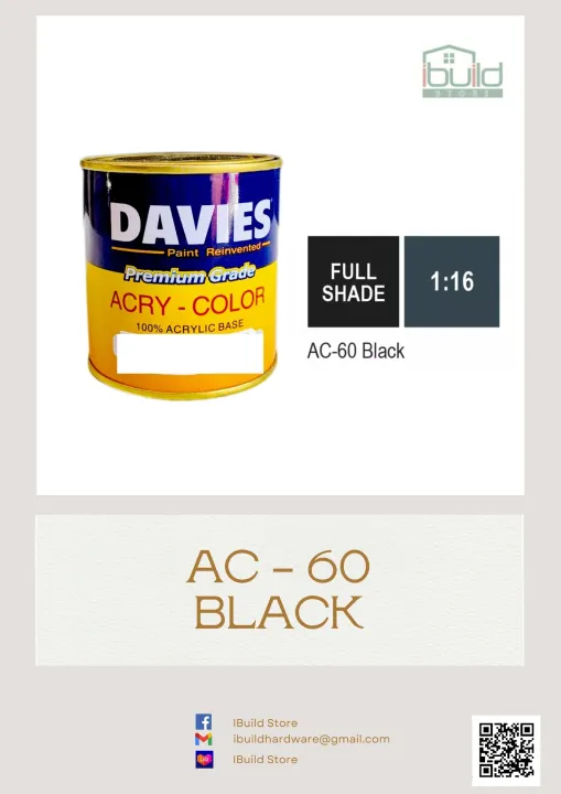 Davies Acry Color Black 1L | Lazada PH