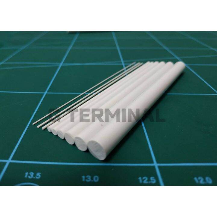 PLA ROD PLA PLATE CUSTOM GUNDAM TOOLS SOLID ROUND ROD TYPE 5 PCS PER ...