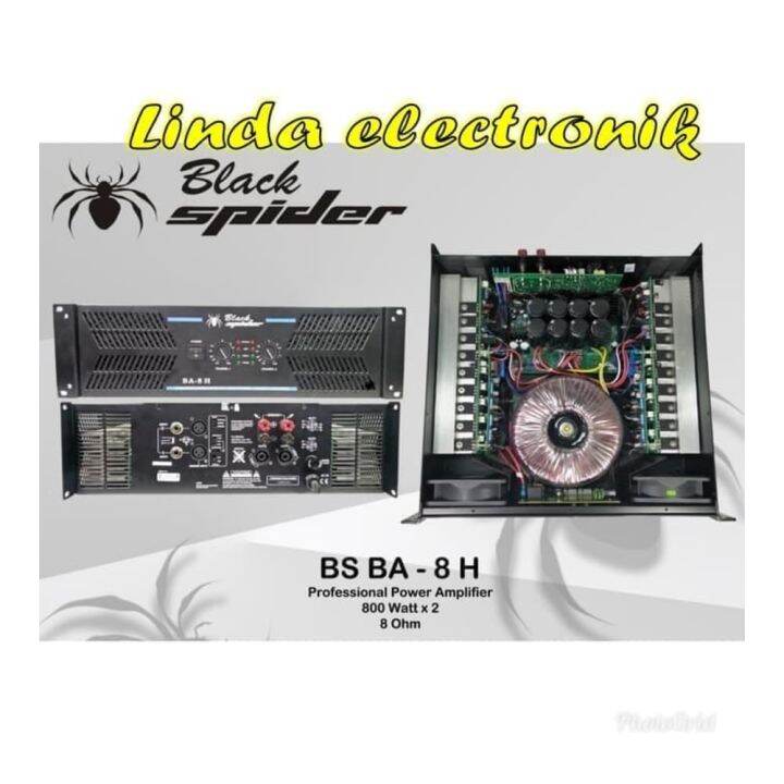 POWER AUDIO BLACK SPIDER BA 8 AB PROFESIONAL SOUND SYSTEM | Lazada ...
