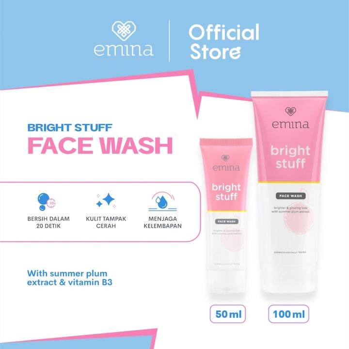 Emina Bright Stuff Face Wash 50ml100ml Lazada Indonesia