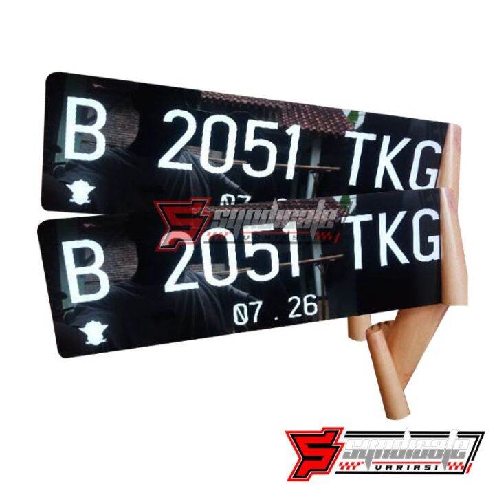 plat mobil akrilik custom ( satuan ) | Lazada Indonesia