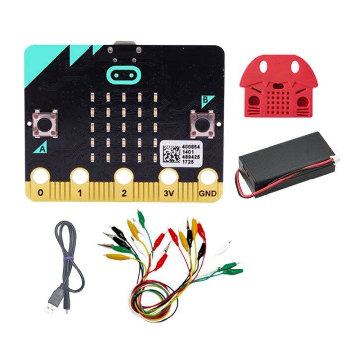 BBC Microbit Go Start Kit Programmable Learning Development Board with Protective Case+Alligator ...