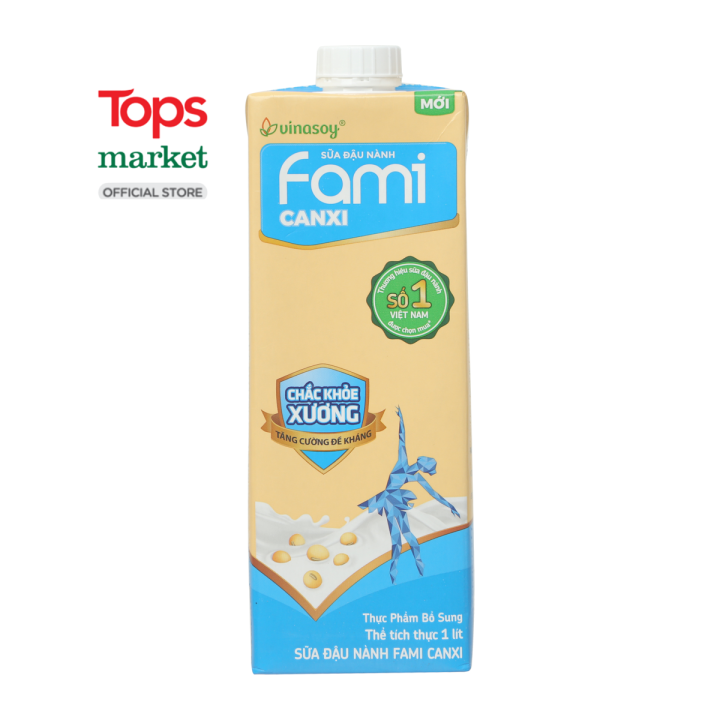 Sữa Đậu Nành Fami Canxi 1L - Siêu Thị Tops Market | Lazada.vn