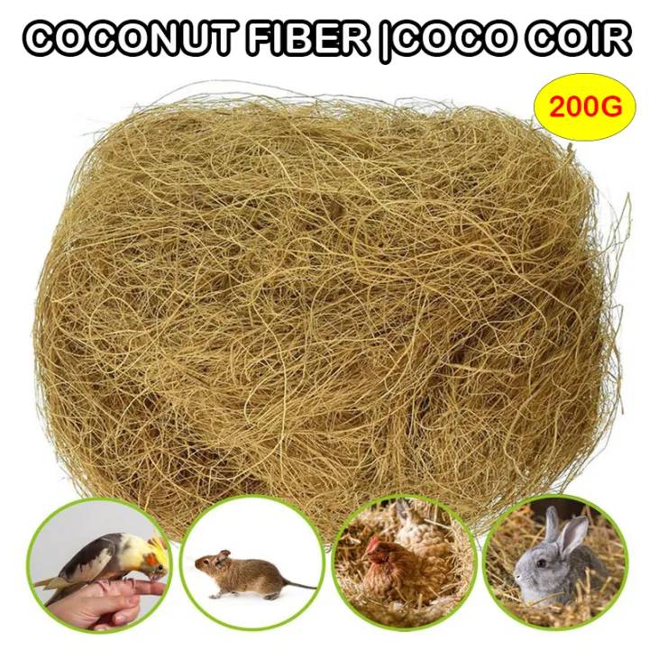200g Coconut Fiber Bird Nest Material Coco Coir for Pigeon Parrot ...