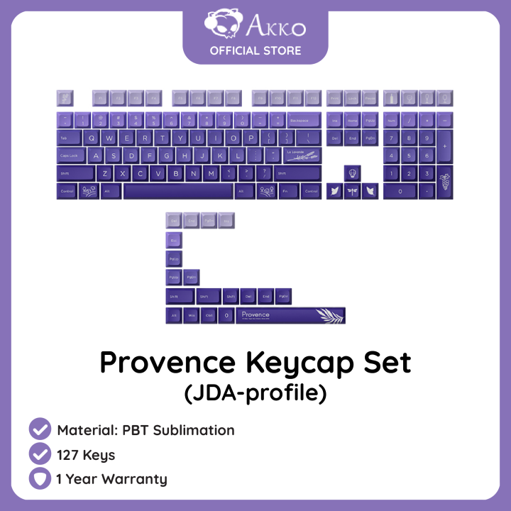 AKKO Provence JDA keycaps Set (127-Key) | Lazada Singapore