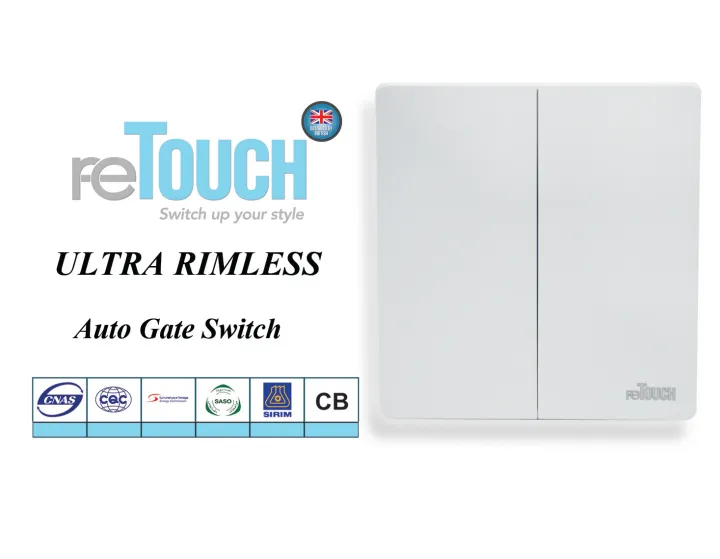reTouch Ultra Rimless AutoGate Switch | Lazada