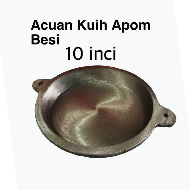 ACUAN KUIH APOM BESI 10 INCI /Acuan Apom Balik /Acuan Apam | Lazada