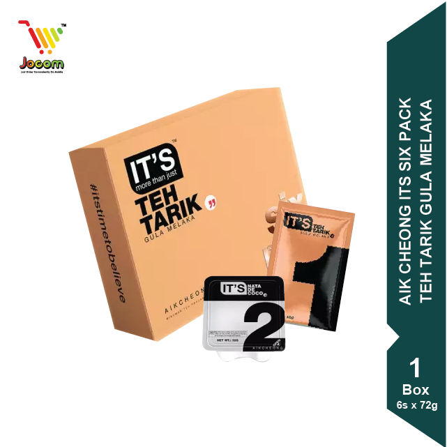 Aik Cheong Its Six Pack Teh Tarik Gula Melaka (6s x 72g) | Lazada