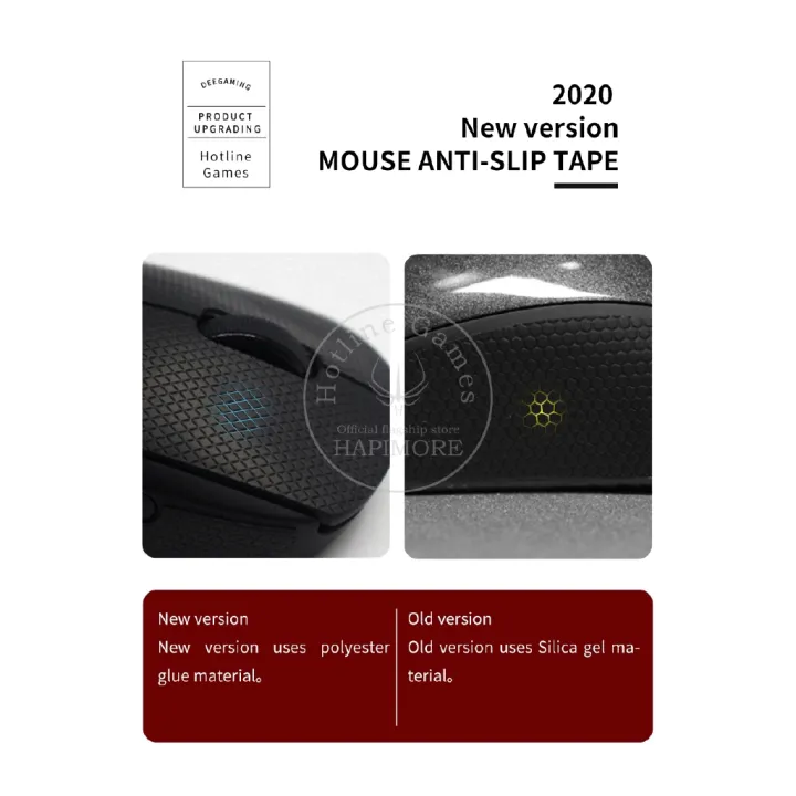 Hotline Games Mouse Skates Side Stickers Sweat Anti-slip Tape for Razer ...