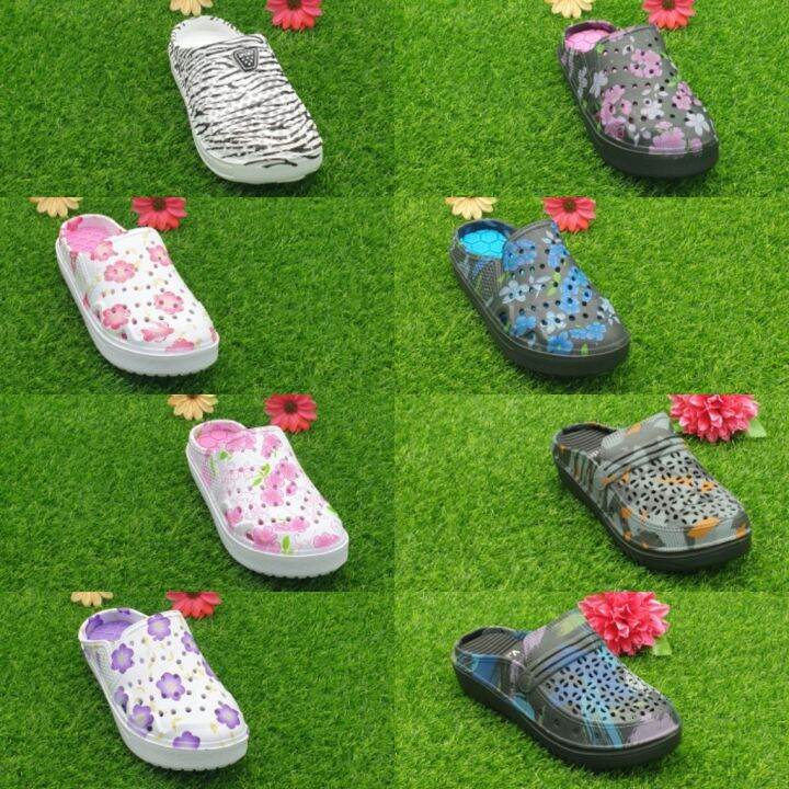Size [36-41] Ready Stock Malaysia Crocs Flowers EVA Sandals Women's ...