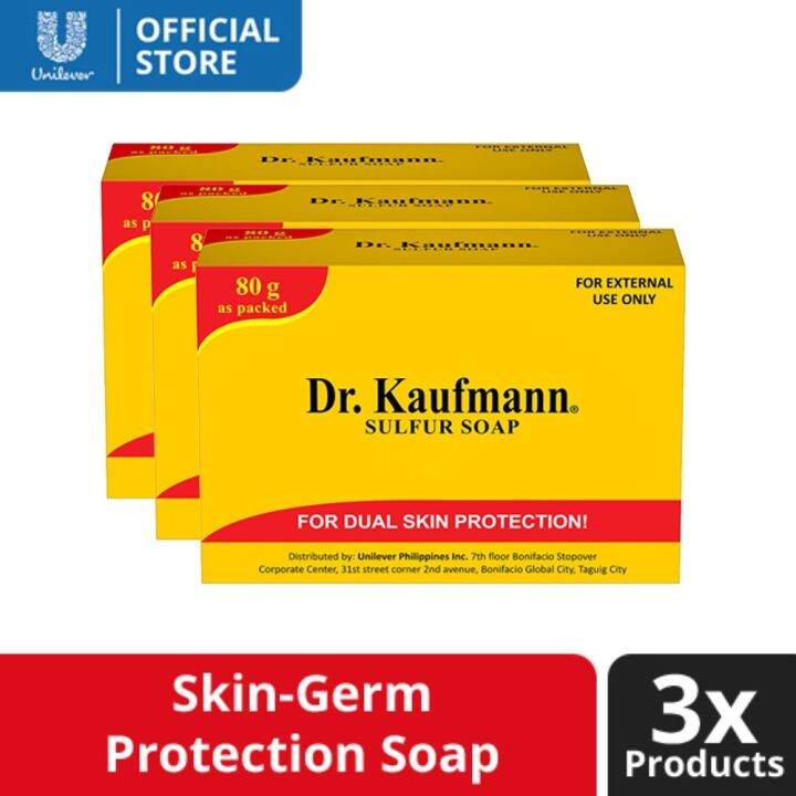 Dr. Kaufmann Skin Cleansing Sulfur Soap and Antibacterial Bar Soap with ...