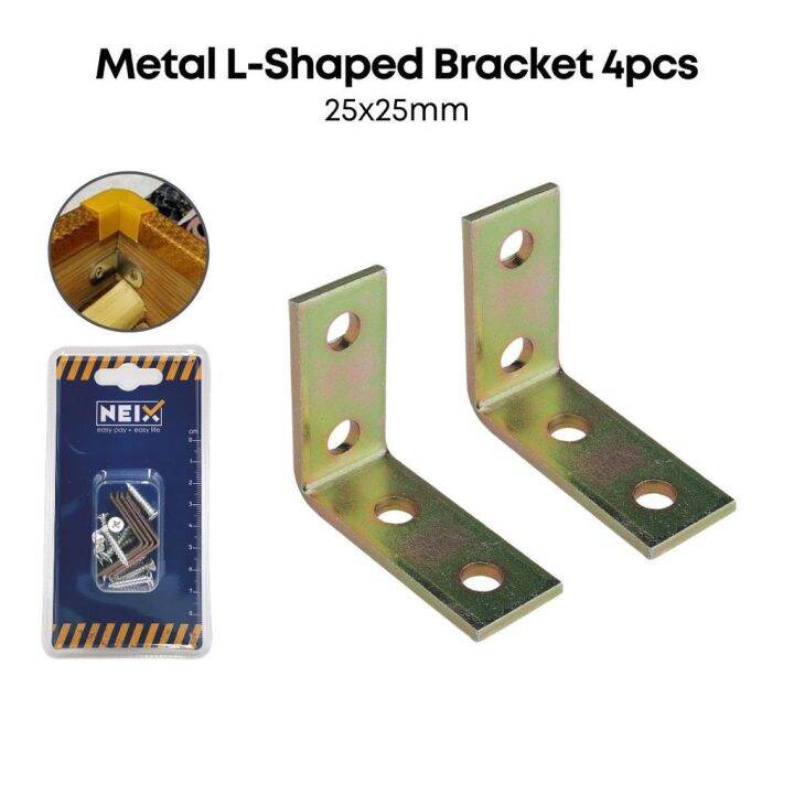 [HUNTWARE] Metal Angle L Bracket L Shape Mild Steel Angle Bracket | Lazada