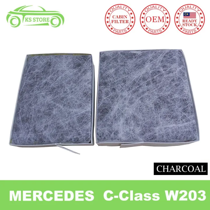Mercedes C Class W203 Interior Charcoal Cabin Air Filter OE 2038300518 ...