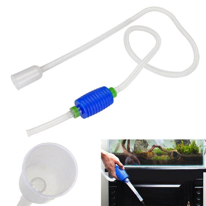Aquarium Siphon Syphon Cleaner Semi-automatic Change Changer Gravel ...
