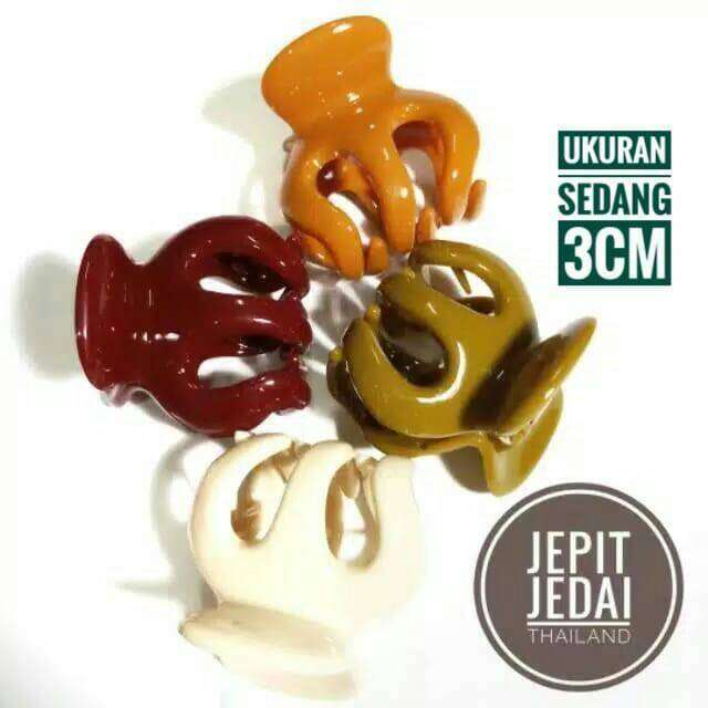 Jepit Rambut Jedai Thailand Ukuran 3cm / Jeday Bangkok Ukuran Kecil ...