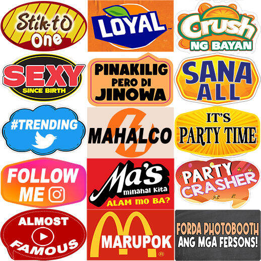 photobooth props callout 15pcs set | Lazada PH