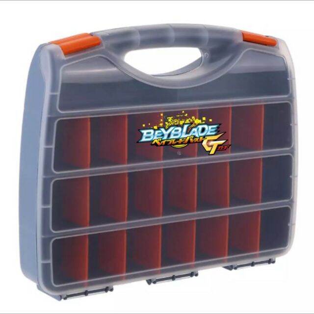 30 Compartment Storage Box Beyblade Burst GT Gyro Transparent 2 Layer ...