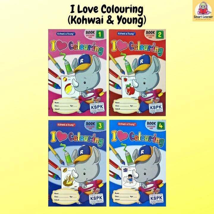 [SB] I Love Colouring Book Series - Kohwai & Young (Preschool) | Lazada