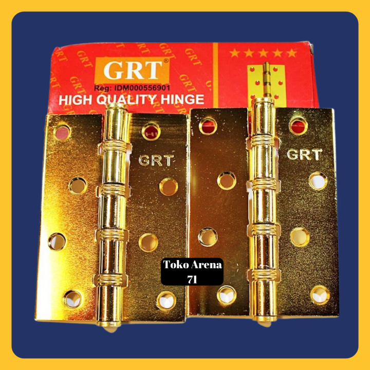 ENGSEL PINTU GRT ENGSEL JENDELA GRT KUNING 4 INCH 4INCH | Lazada Indonesia