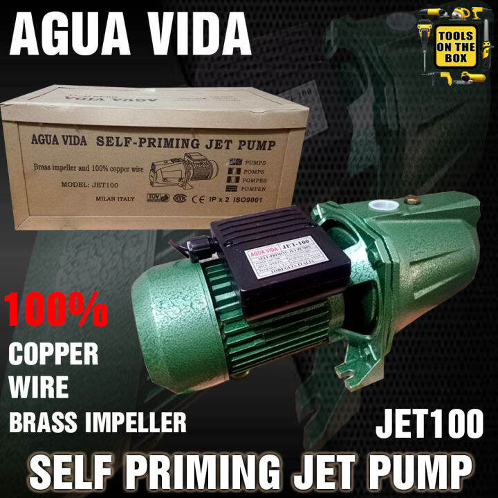 Agua Vida Jetmatic Water Pump 1 HP Copper Winding Brass Impeller Self ...