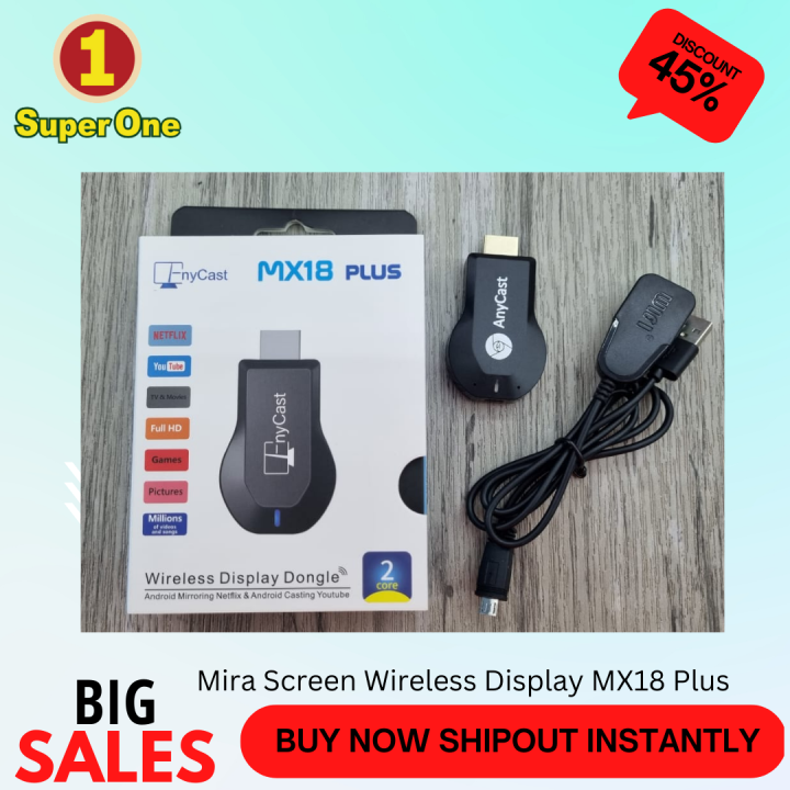 Anycast Mirascreen M18 Plus Wireless Display Dongle Mirror Receiver ...