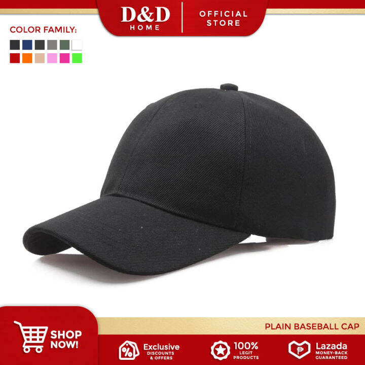 D&D Home | Plain Baseball Cap - Velcro Strap Unisex | Lazada PH