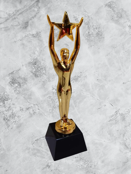 Universal Human star Ceramic Trophy Gold/silver/bronze 25cm CUSTOMIZE ...