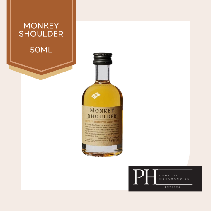 Monkey Shoulder Mini 50ml - glass bottle | Lazada PH