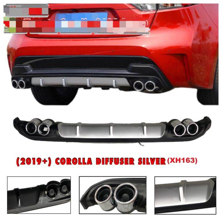 CPS 2019 2020 2021 2022 2023 TOYOTA COROLLA SILVER Car Rear Bumper ...