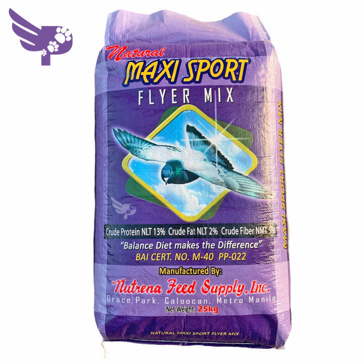 Natural Maxi Sport Flyer Mix 25kg - Feeds For Pigeon - 25 kg - By ...