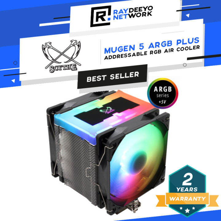 SCYTHE Mugen 5 ARGB Plus Air Cooler [Included RGB Controller] | Lazada
